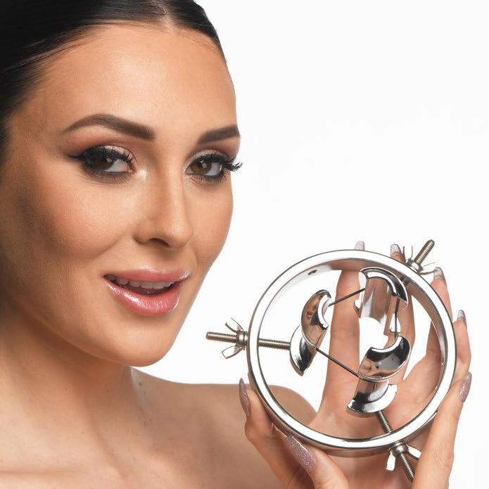 Forced Spread Stainless Steel Anal Explorer XR Brands Forced Spread Stainless Steel Anal Explorer XR Brands