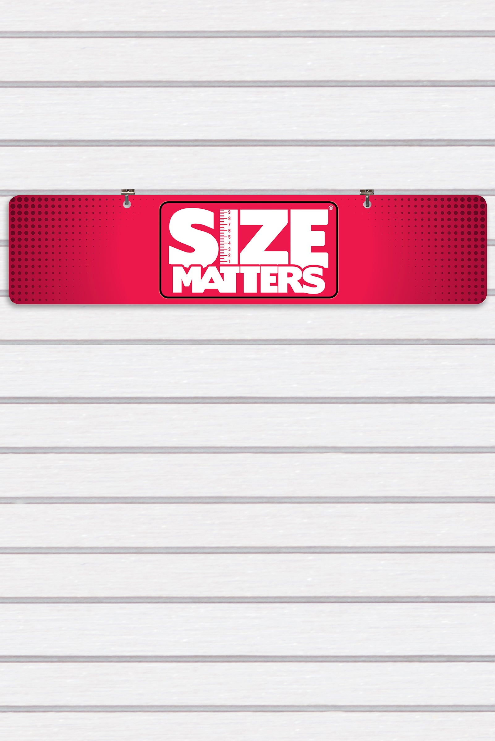 Size Matters Display Sign – XR Brands